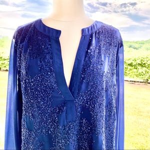 Chico's | Tops | Chicos Sequin Blouse | Poshmark